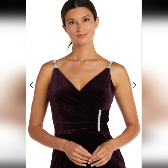 Night Way Collections | Dresses | Nightway Long Formal Velvet Evening ...